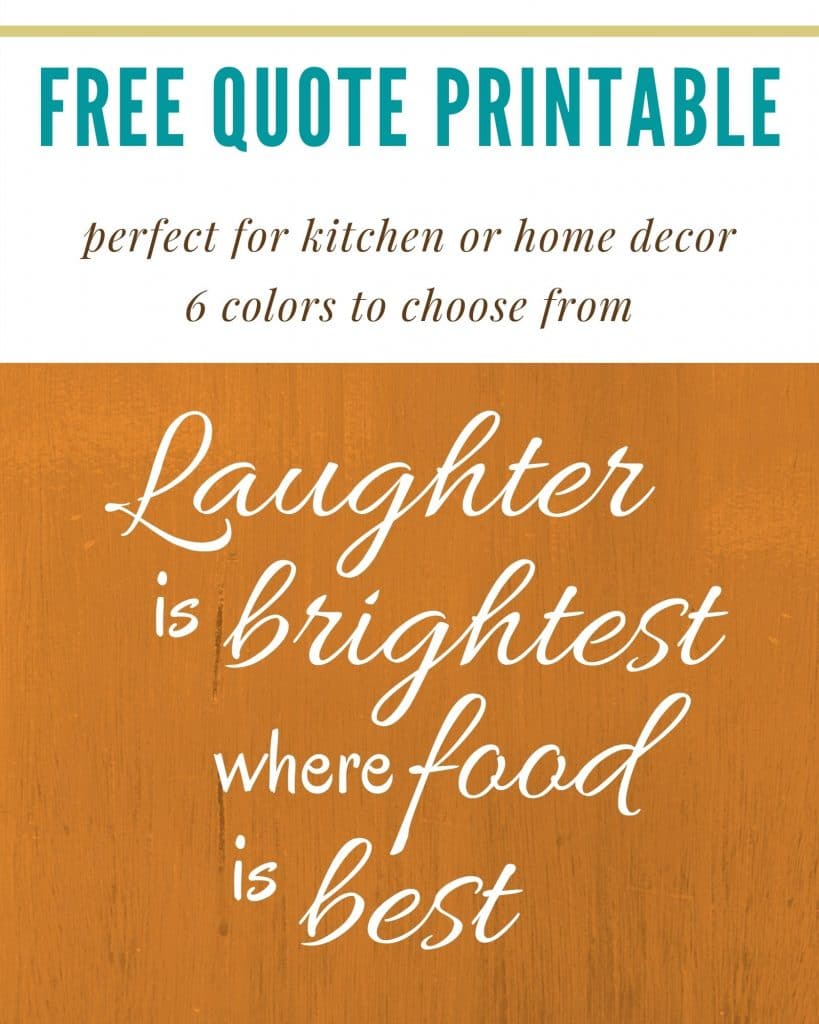 Laughter Is Brightest Printable