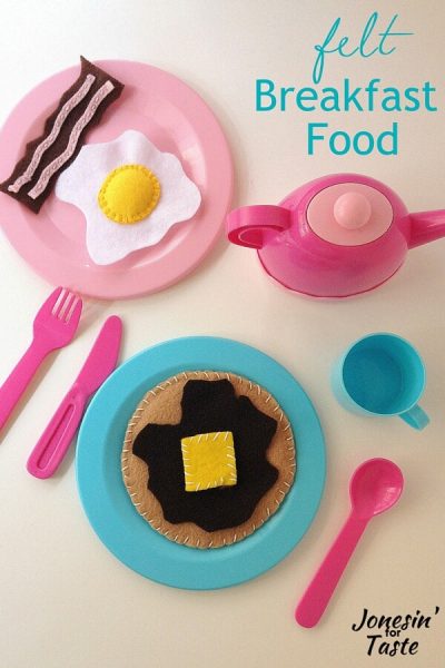 Easy DIY Felt Breakfast Play Food