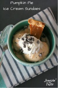 Pumpkin Pie Ice Cream Sundaes